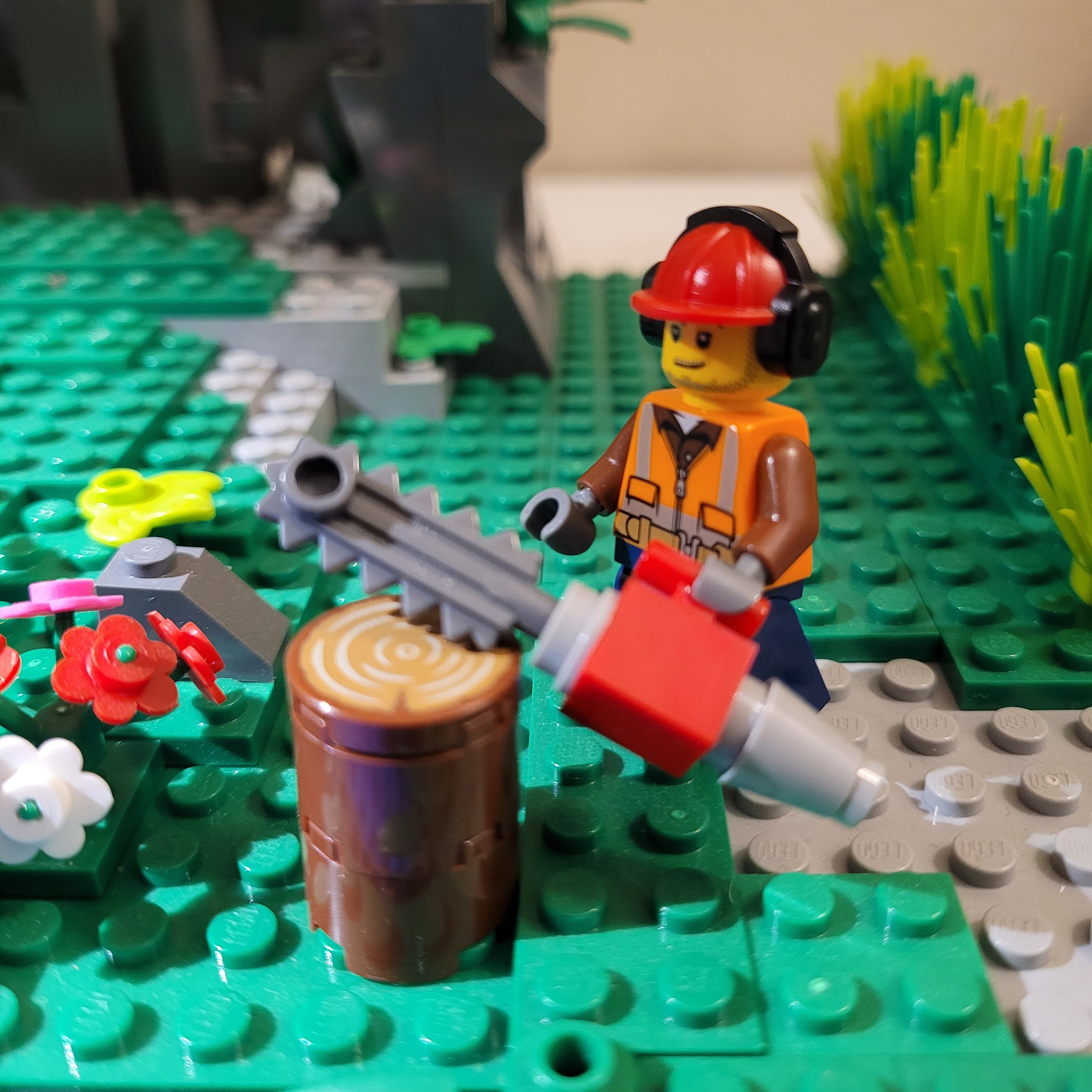 Custom LEGO® Minifigure Male Lumberjack - Etsy