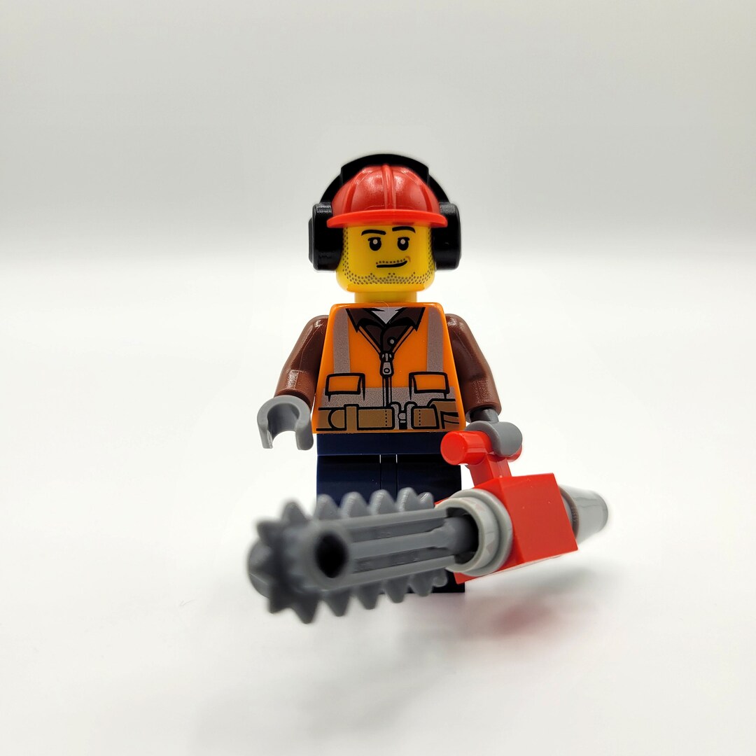 Custom LEGO® Minifigure Male Lumberjack - Etsy