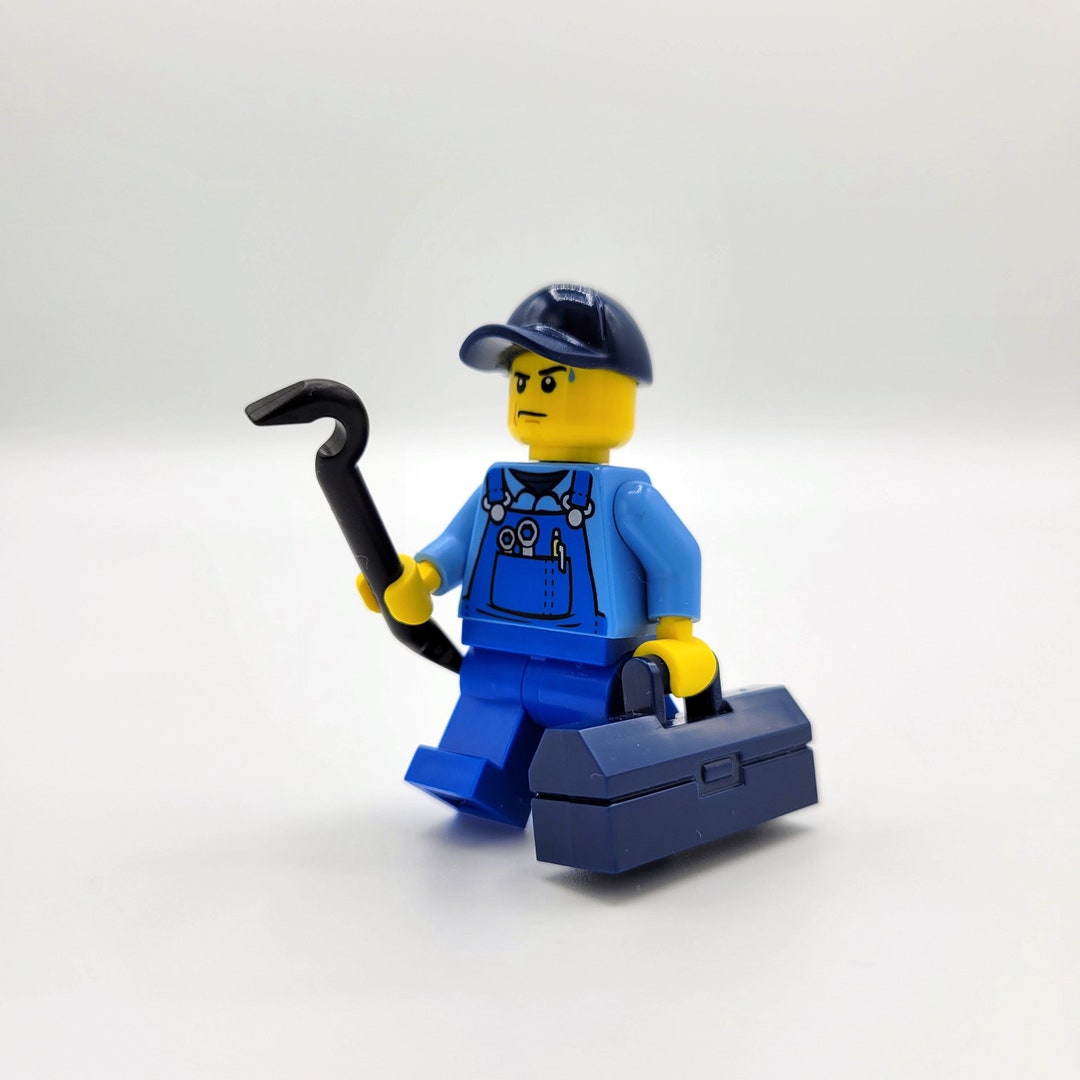 Custom LEGO® Minifigure Male Mechanic - Etsy