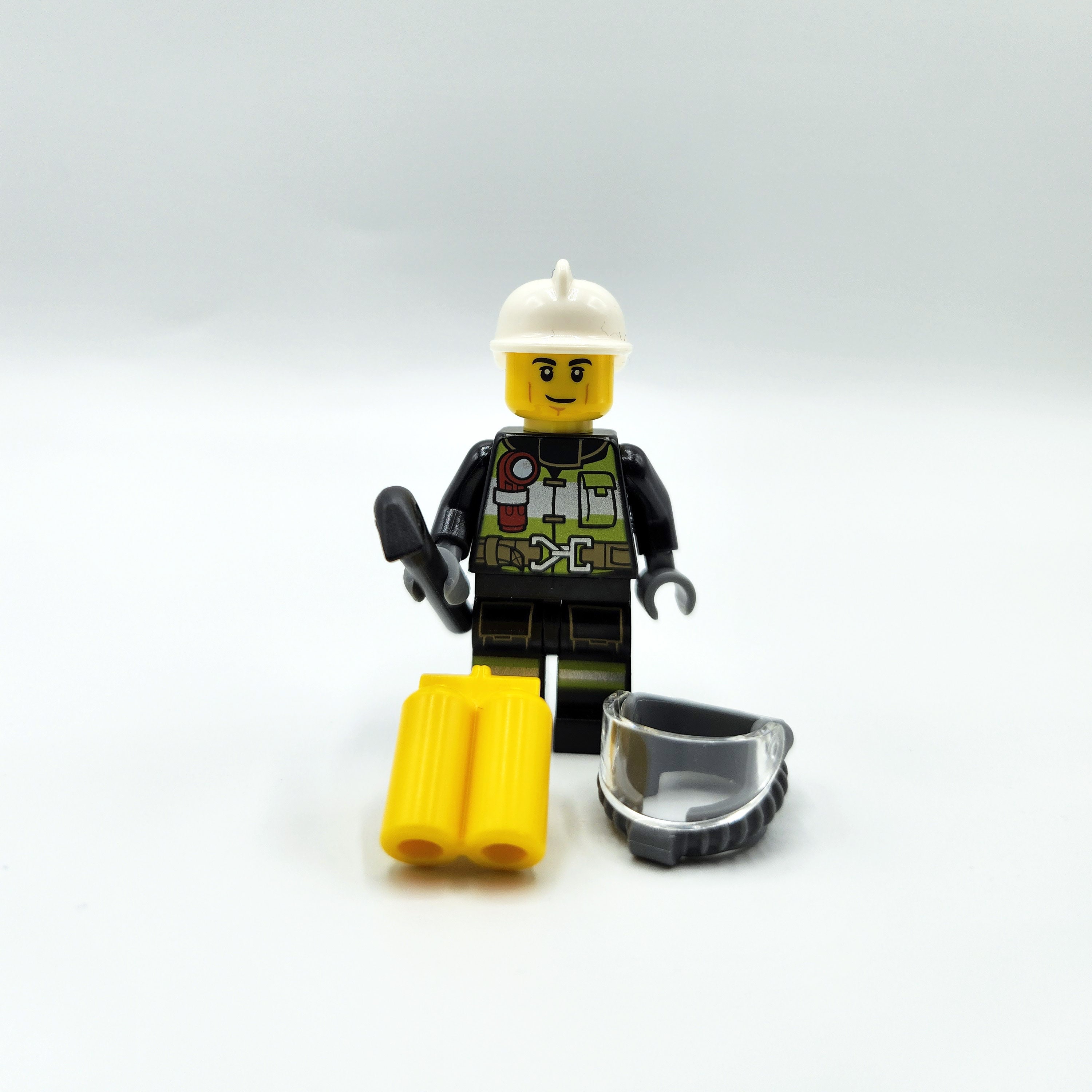 LEGO® Minifigure Firefighter A Team - Etsy