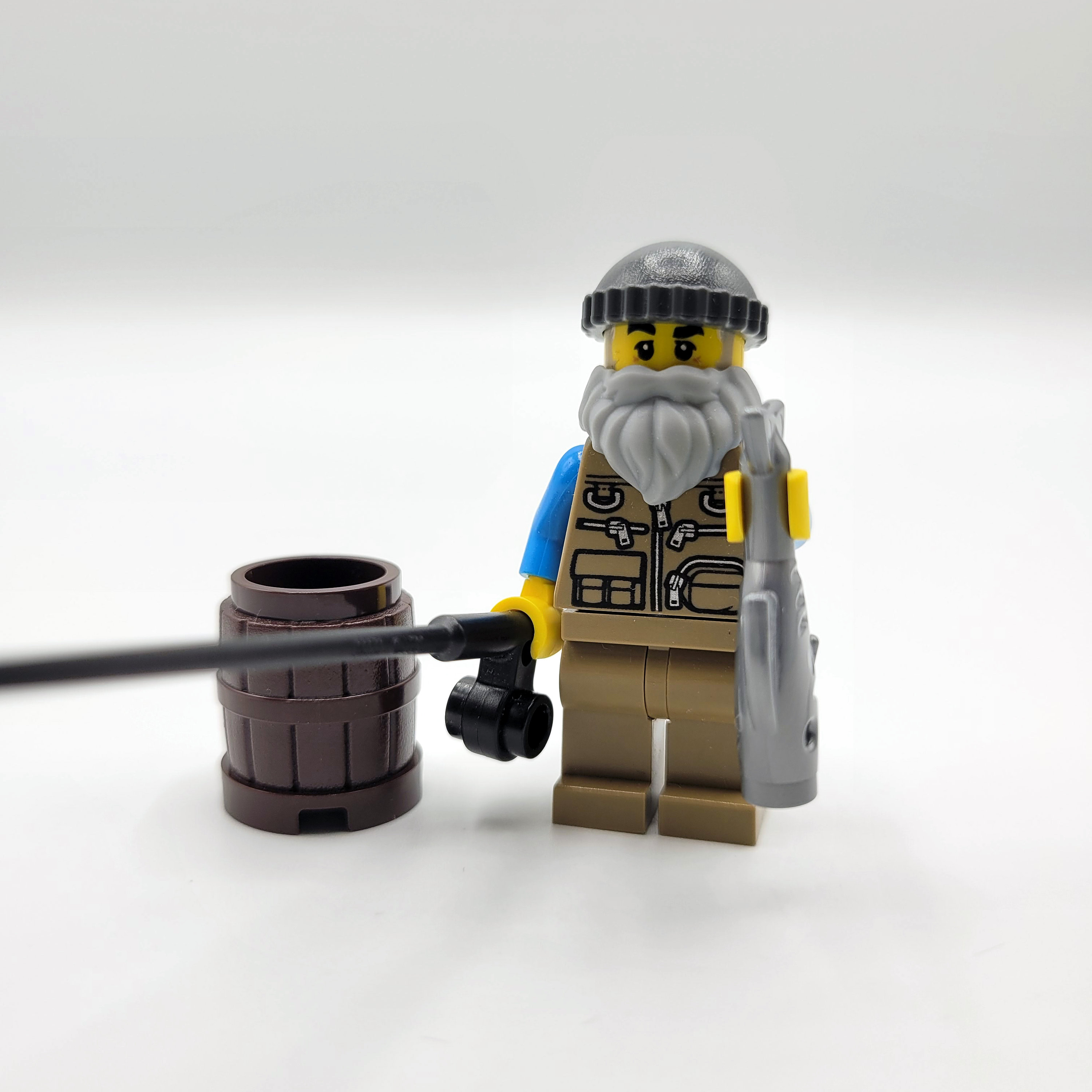 Custom LEGO® Minifigure Male Fisher - Etsy