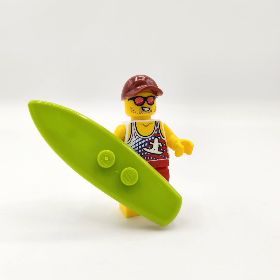 LEGO® Minifigure Male Surfer - Etsy