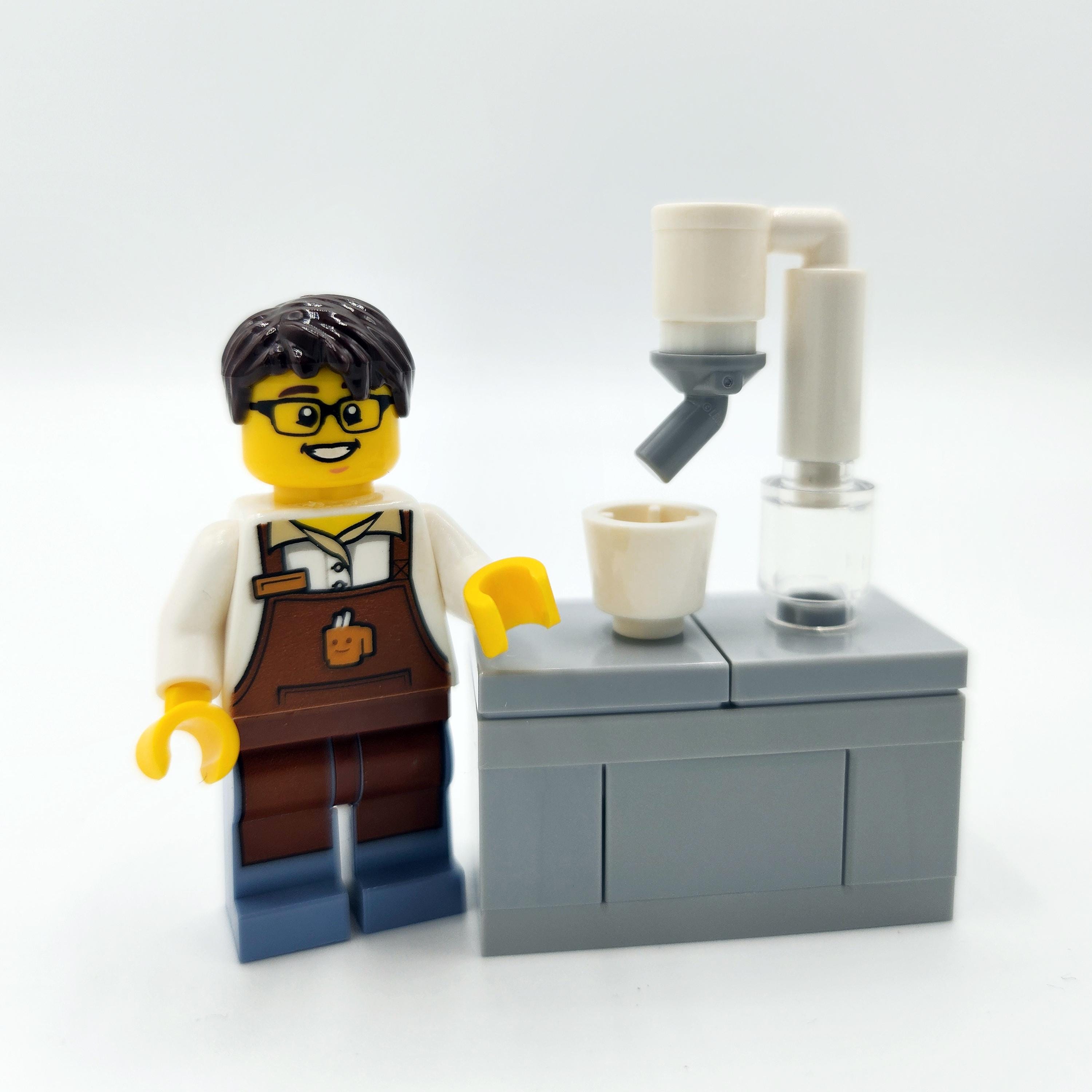 LEGO® Minifigure Barista - Etsy