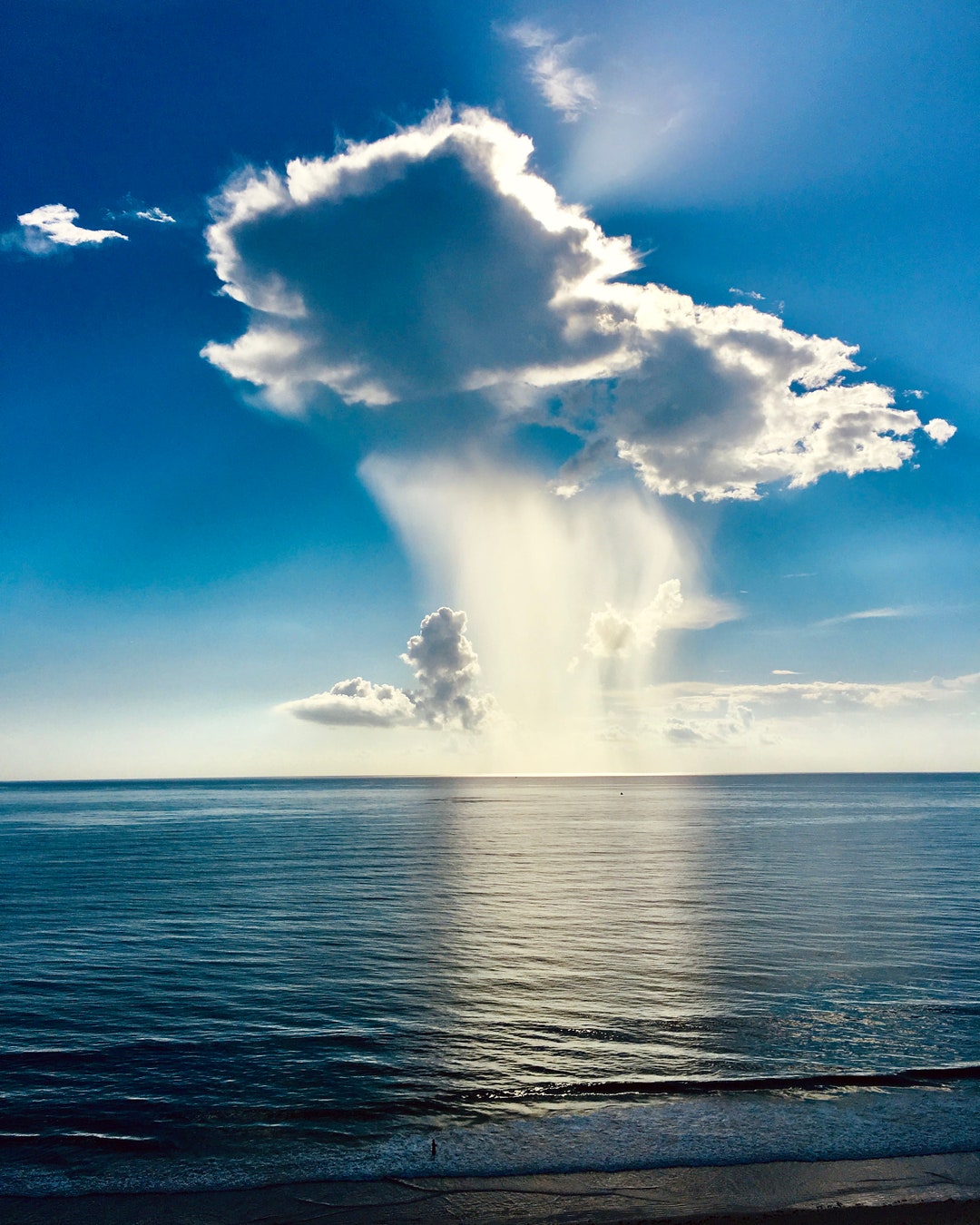Ocean Photography Download, Big Cloud Over Calm Atlantic Ocean in the ...