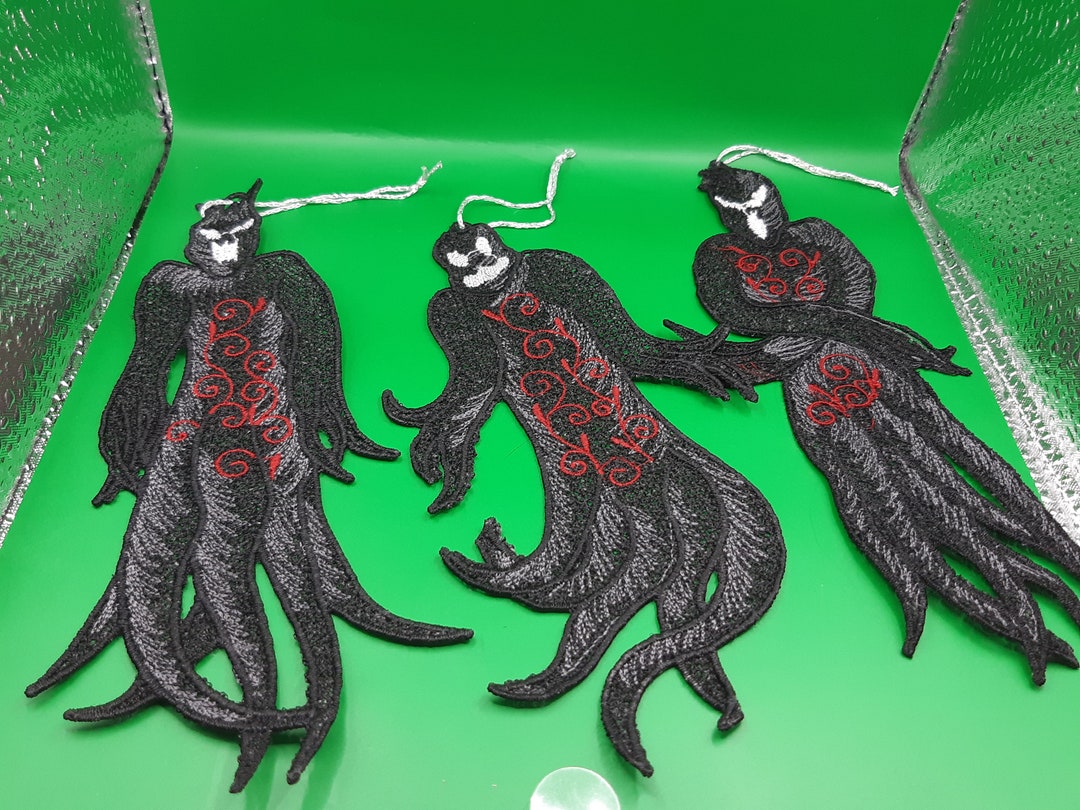 Handmade Halloween Ghoul Decorations: Freestanding Lace, Set of 3 - Etsy