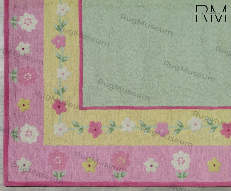 Brand New Hand Tufted Modern Style Woolen Area Rugs & Carpets Floral ...