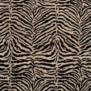 Brand New Hand Tufted Modern Style Woolen Area Rug Zebra Beige & Black ...