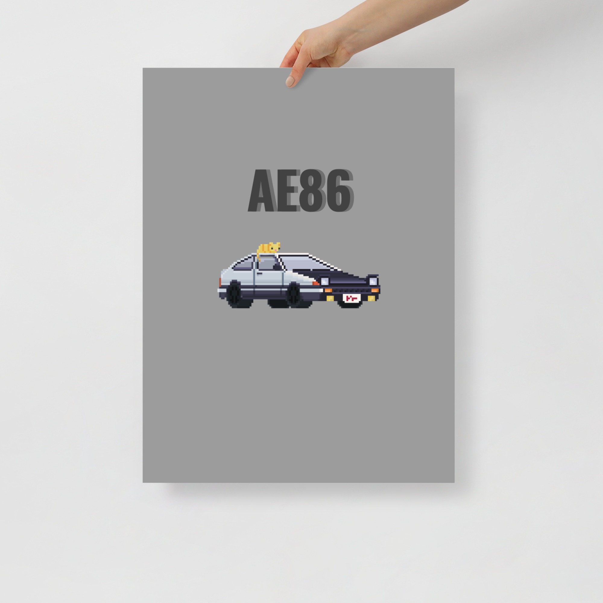 AE86 Pixel Art Poster (multiple Sizes) - Etsy