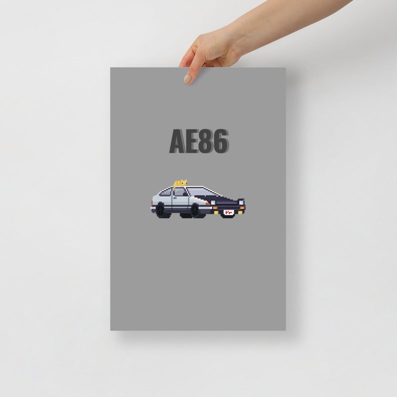 Póster de pixel art AE86 (varios tamaños) - Etsy México