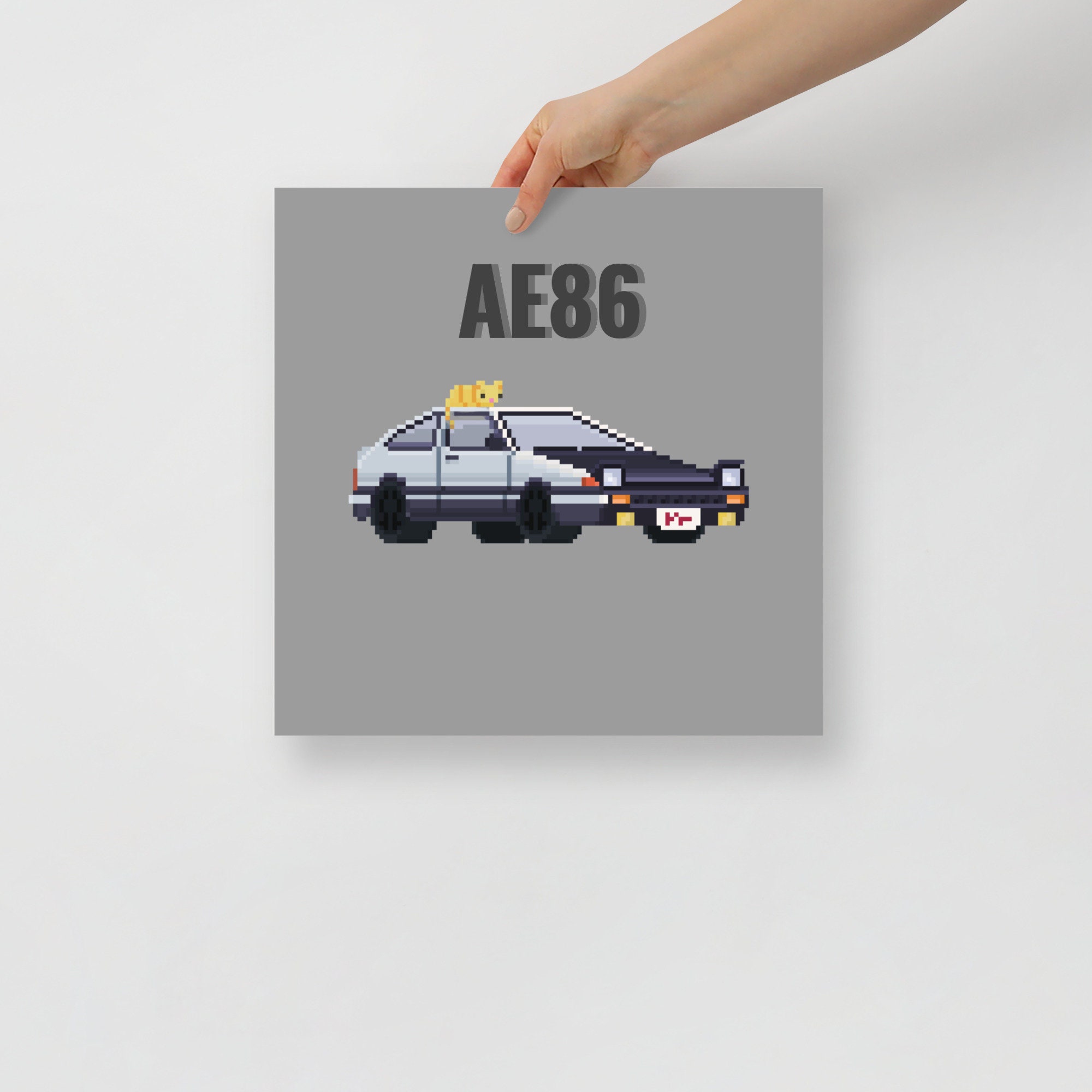 AE86 Pixel Art Poster (multiple Sizes) - Etsy