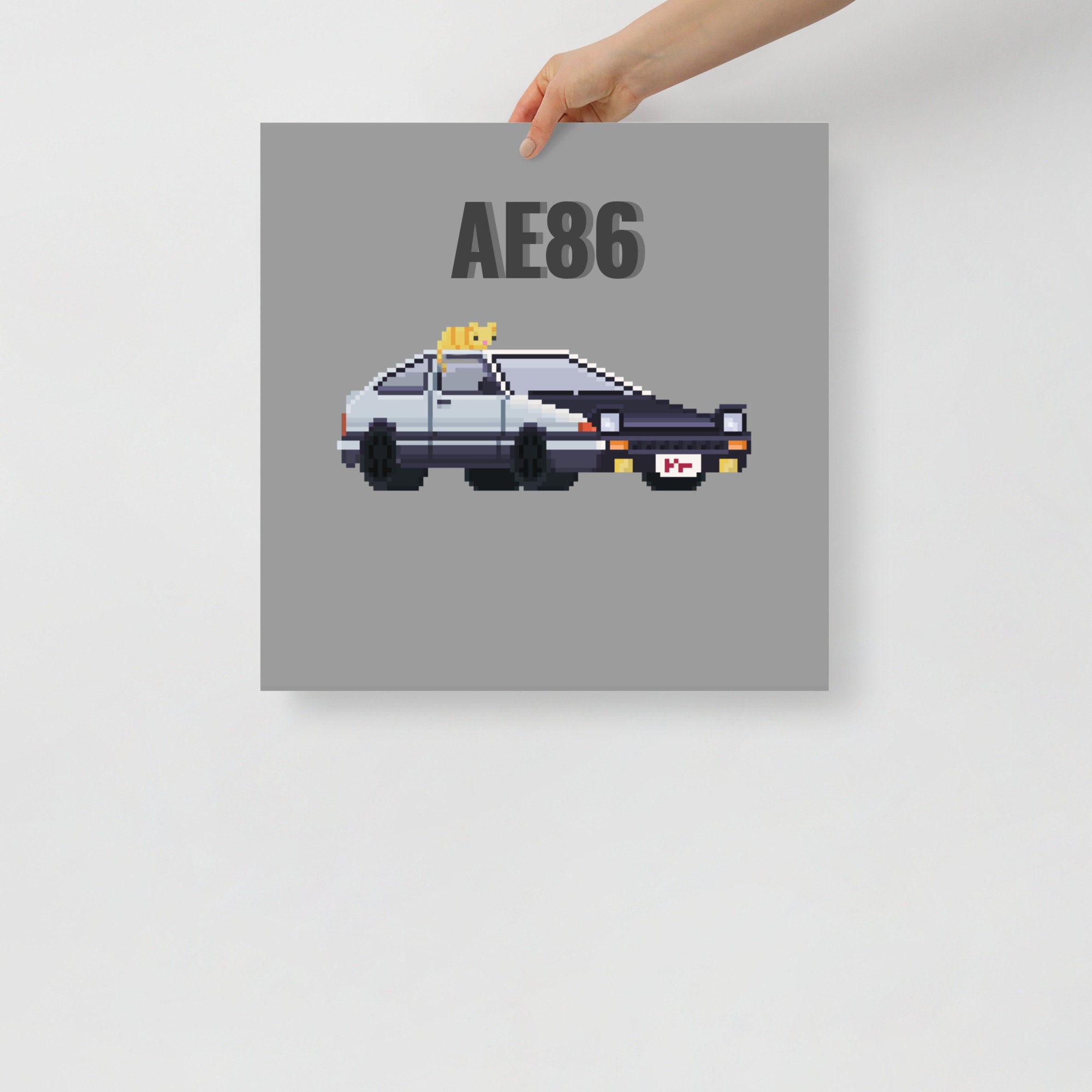 AE86 Pixel Art Poster (multiple Sizes) - Etsy