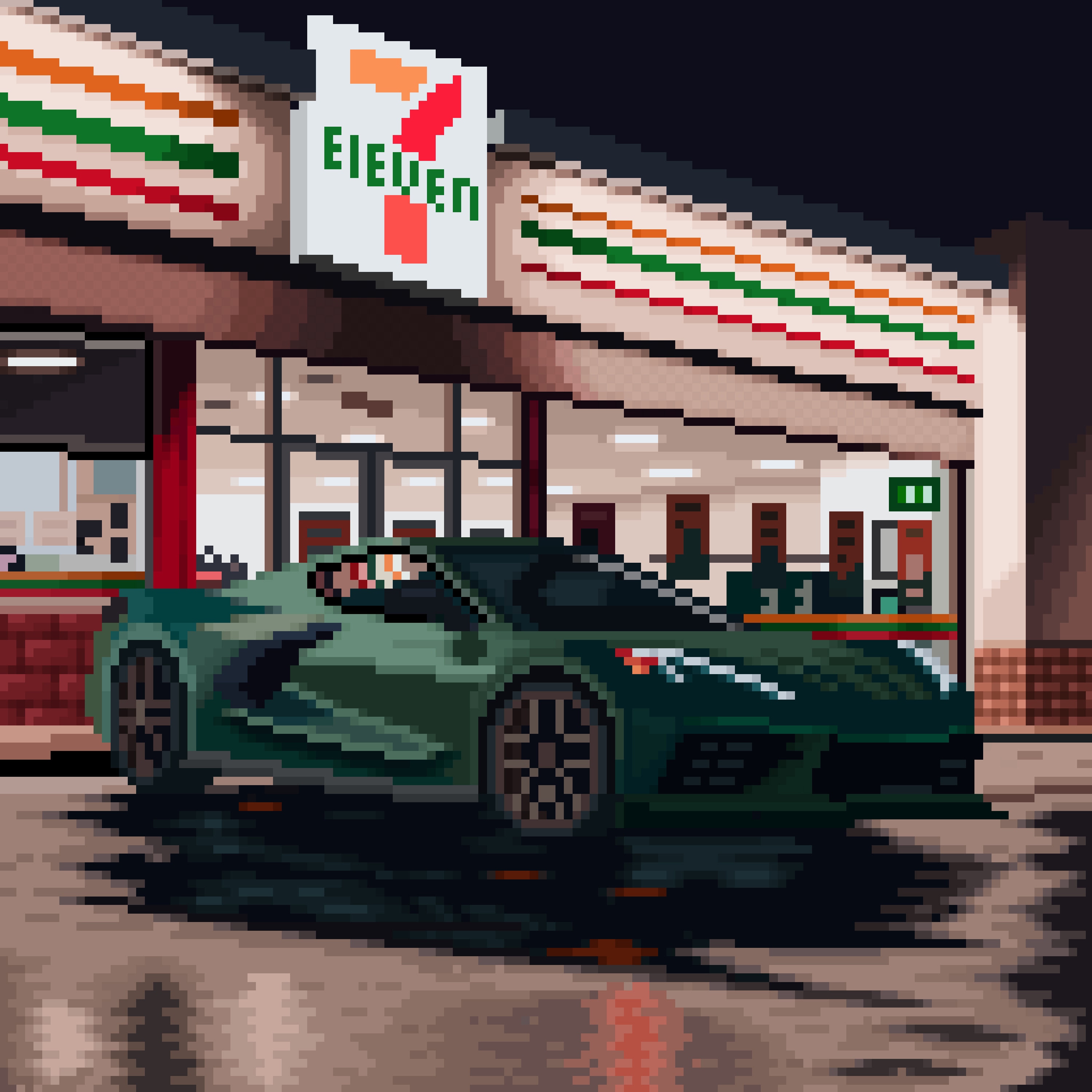 CUSTOM Pixel Art Scene of YOUR CAR - Etsy