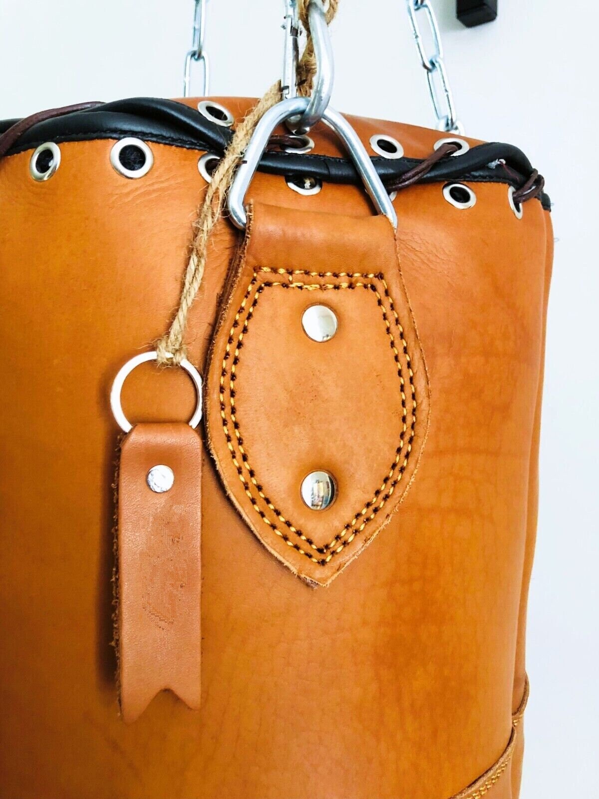 Genuine Leather Vintage Punching Bag Training Boxing Bag - Etsy