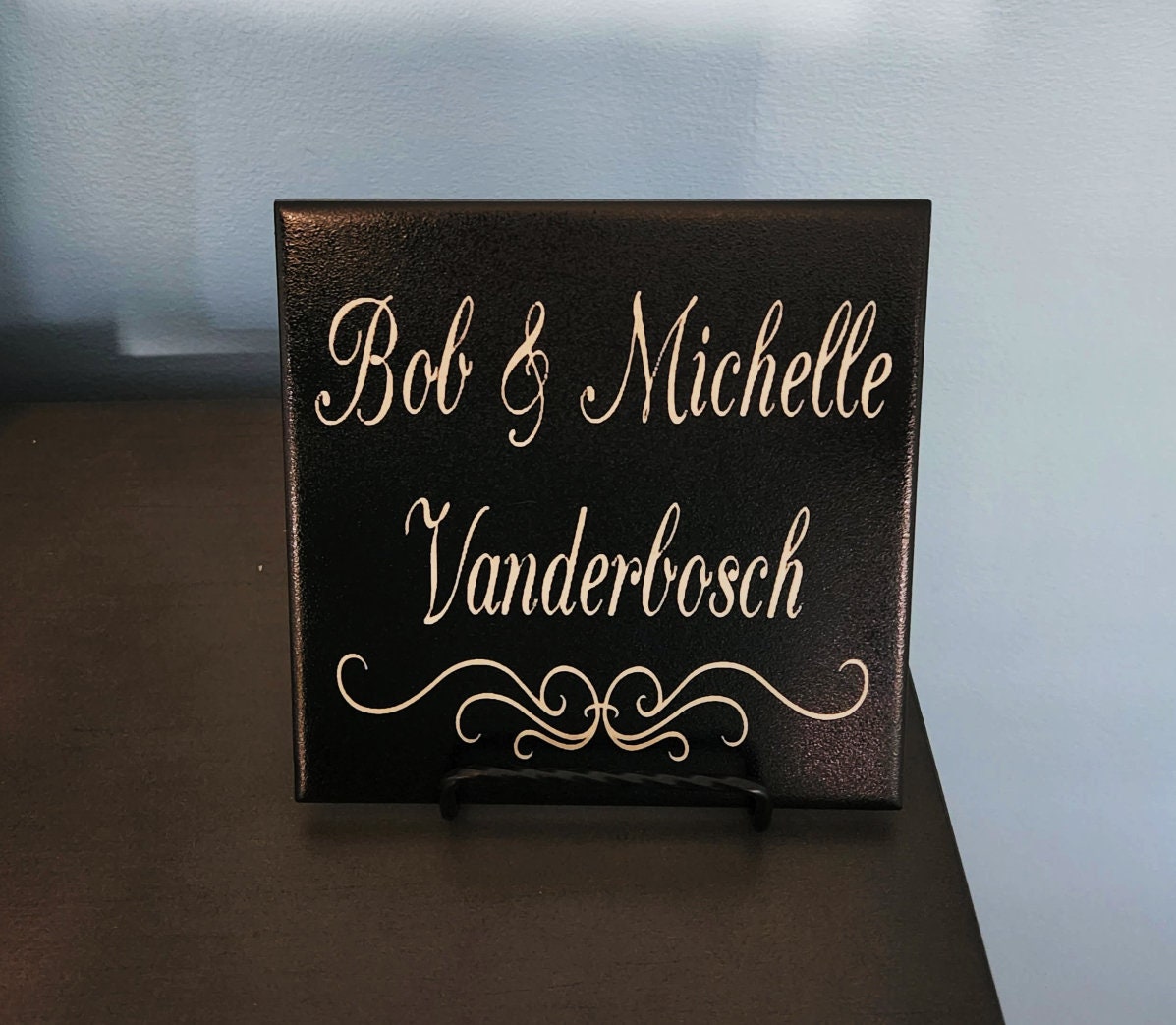 Custom Engraved Name Stone Plaque Sign | Personized Family Gift ...