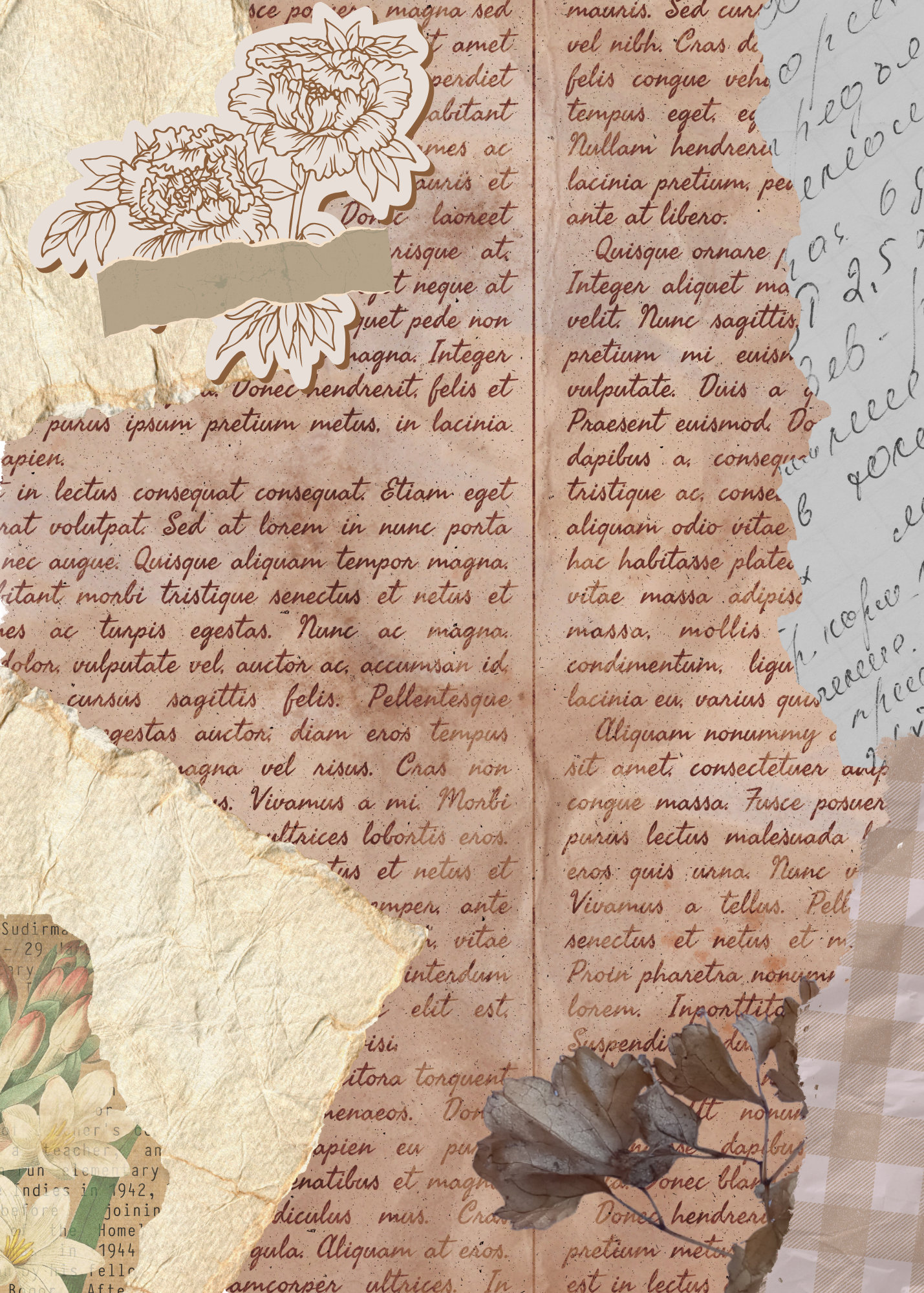 Vintage Pink Junk Journal Backgrounds Digital File 1 - Etsy
