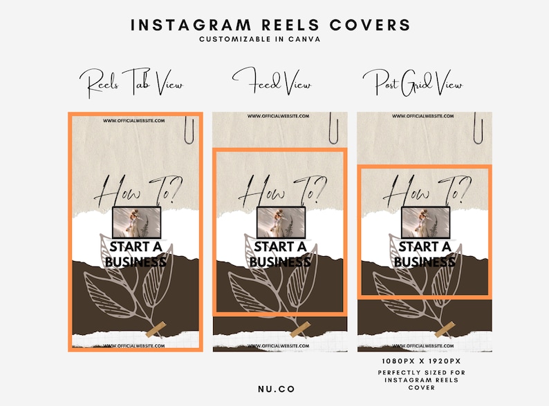 Instagram Reels Cover Templates: Torn Paper Theme (canva) - Etsy