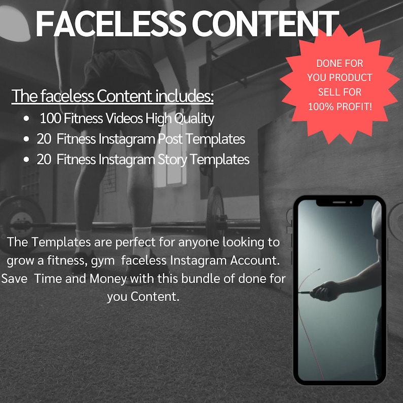 Faceless Videos MRR Plr |aesthetic |FITNESS GYM | Master Resell Rights ...