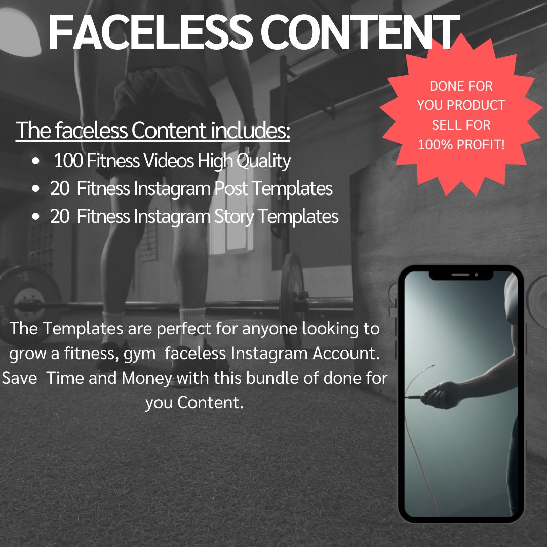 Faceless Videos MRR Plr |aesthetic |FITNESS GYM | Master Resell Rights ...