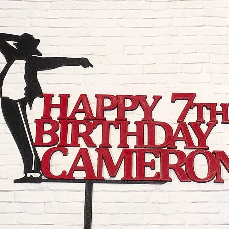 Cake Topper Mj - Etsy