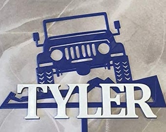Jeep Cake Topper | Etsy