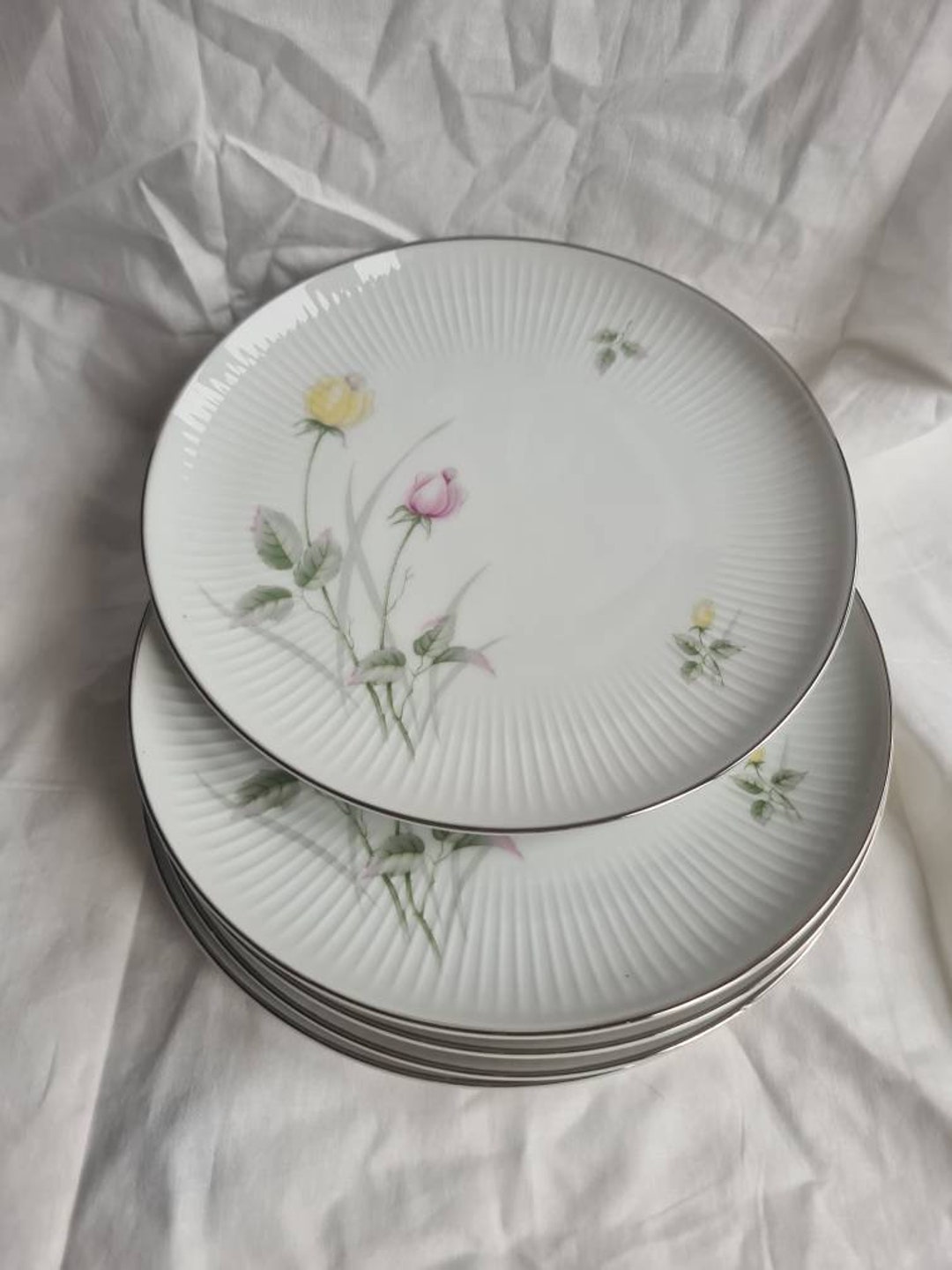 Antique Thomas Bavaria Fine Porcelain Plates, Vintage 1950s Thomas ...