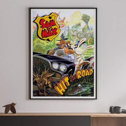 Sam & Max Hit the Road Lucasarts Retro Video Game Poster 18x24 - Etsy