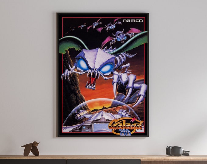Galaga '88 Arcade Video Game Retro Print Poster 18x24 Inches - Etsy