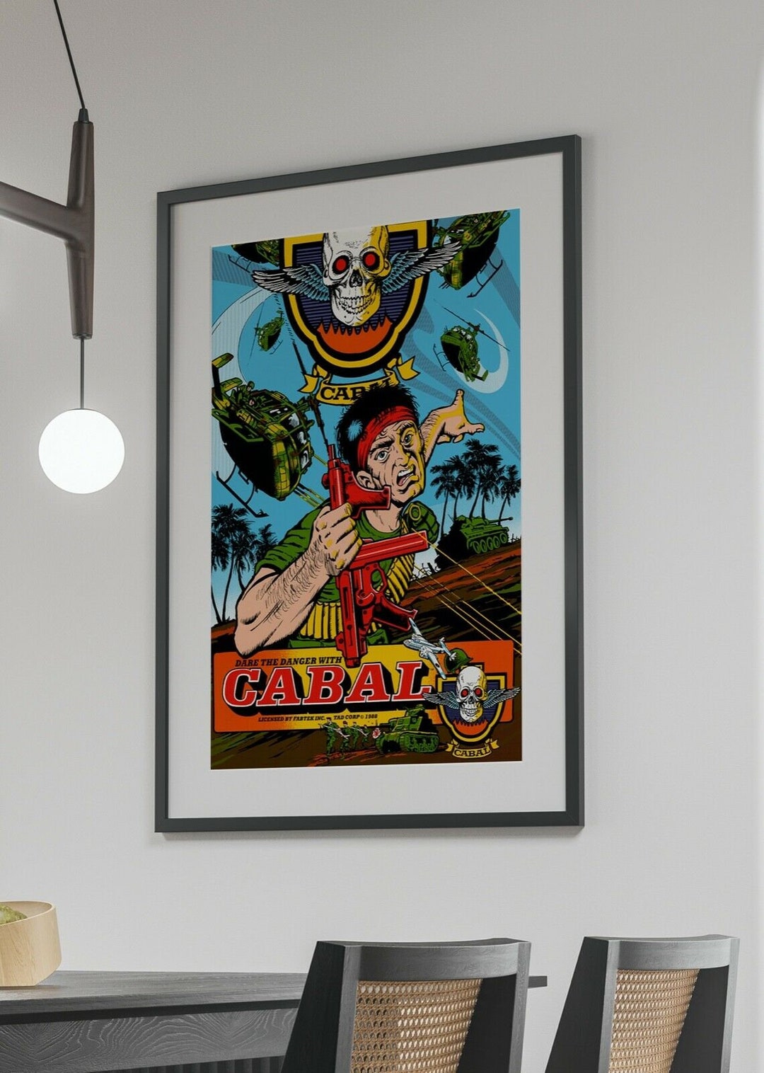 Cabal 1988 Taito Arcade Video Game Retro Poster 24 X 36 Inches - Etsy