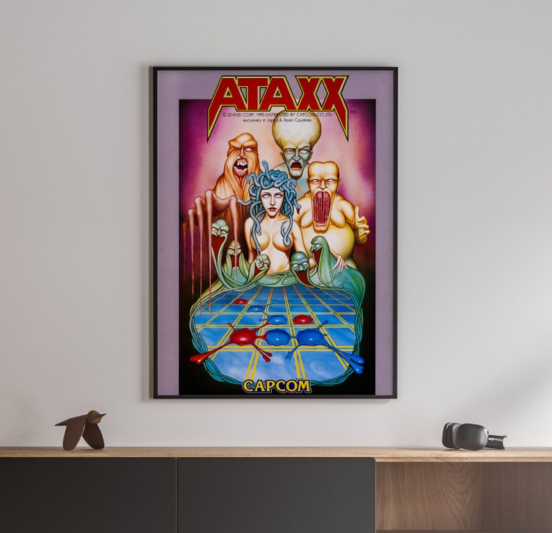 Ataxx Capcom Arcade Video Game Retro Print Poster 18x24 Inches - Etsy