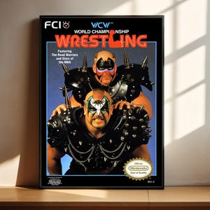 8 Bit Wrestling Poster - Etsy