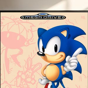 Sonic the Hedgehog Mega Drive Poster – Retro 16-bit Game Art Print - Etsy