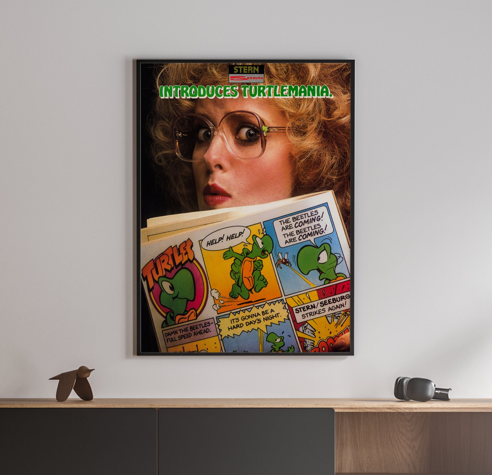 Stern Introduces Turtles Arcade Video Game Retro Print Poster - Etsy
