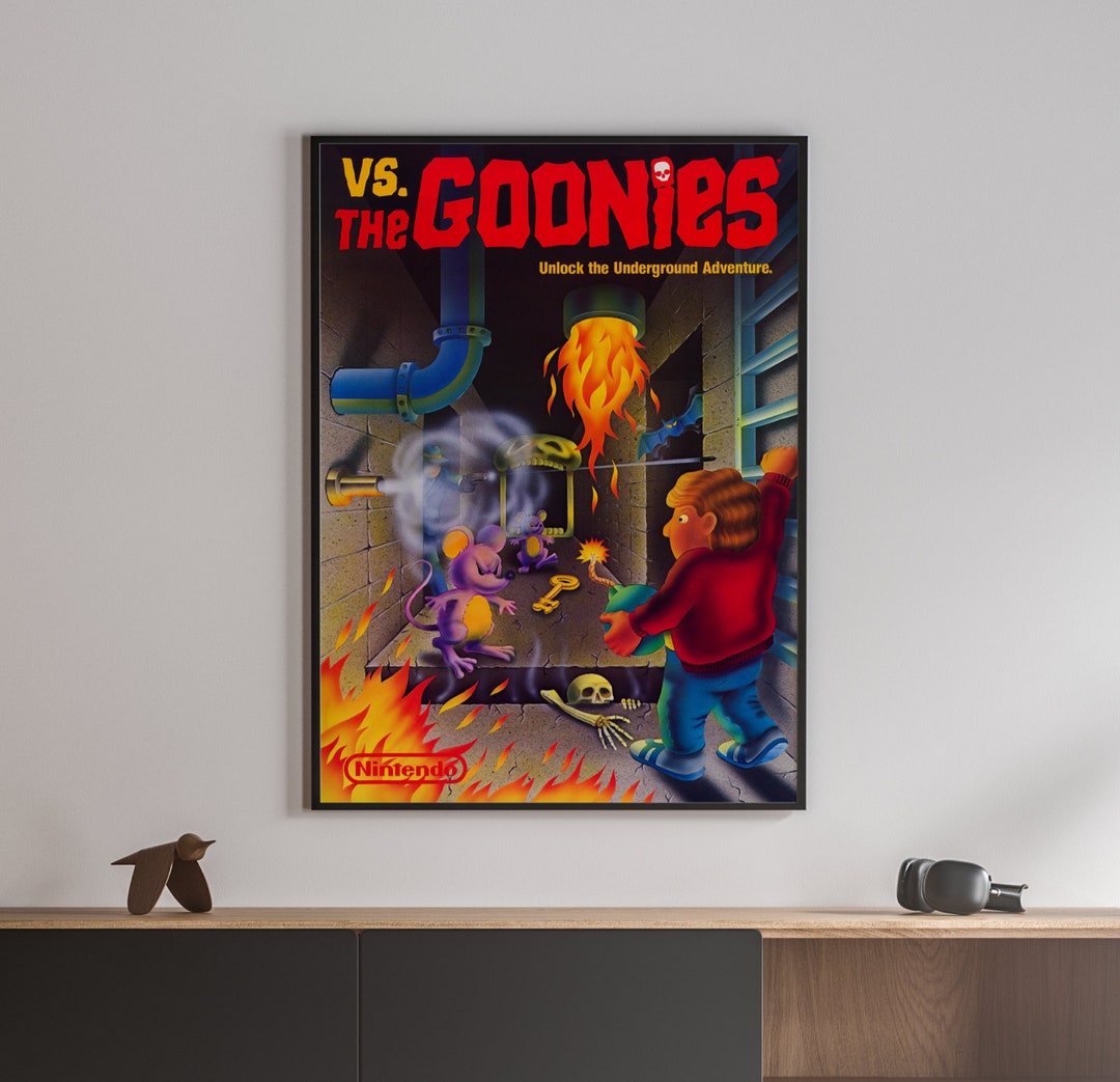 VS. the Goonies Nintendo Arcade Video Game Retro Print Poster 18x24 ...