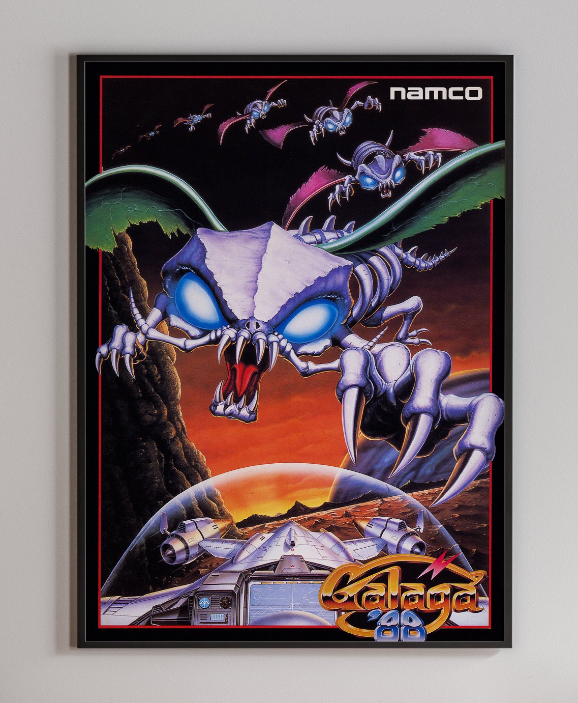 Galaga '88 Arcade Video Game Retro Print Poster 18x24 - Etsy