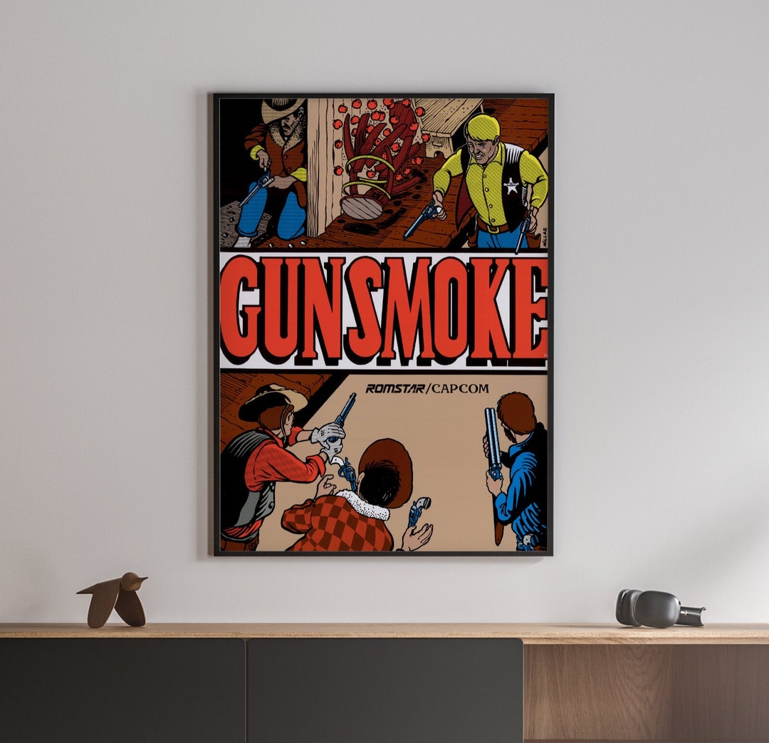 Gunsmoke Arcade Video Game Retro Print Poster 18x24 Inches - Etsy