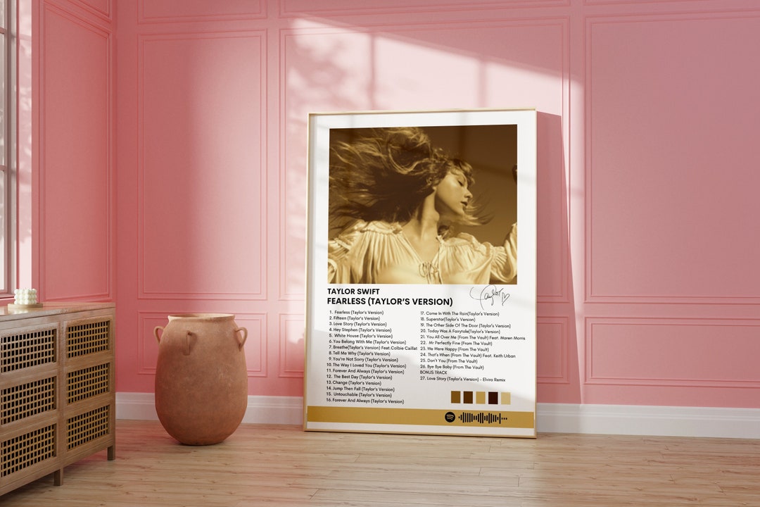 Taylor Swift Fearless Taylor's Version Album Track List Prints Music ...