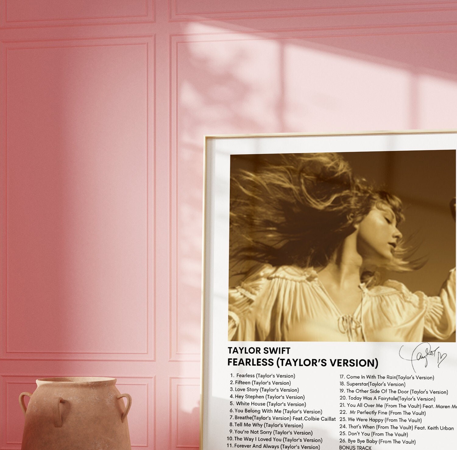 Taylor Swift Fearless Taylor's Version Album Track List Prints Music ...