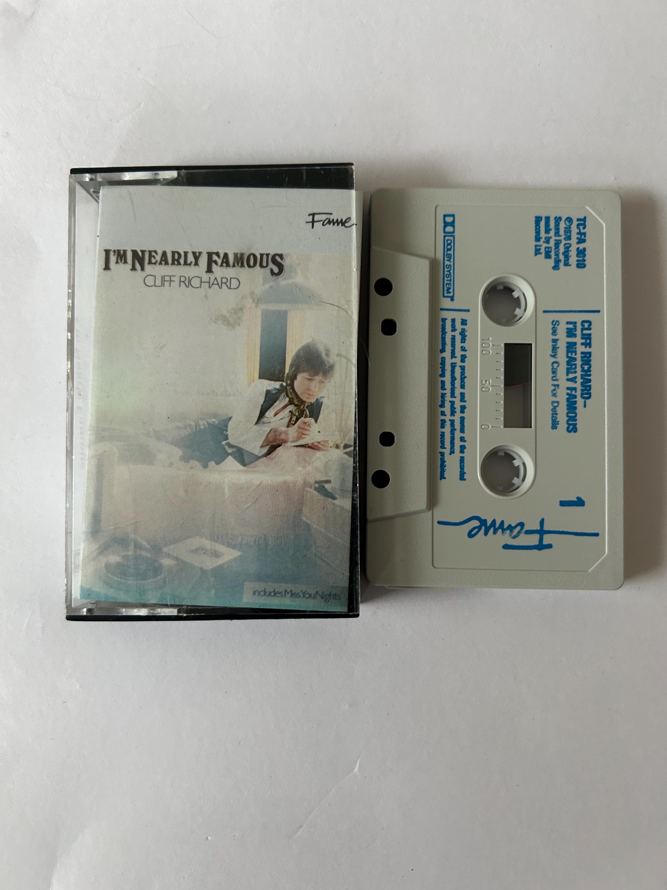 Cliff Richard I’m Nearly Famous Cassette Tape - Etsy
