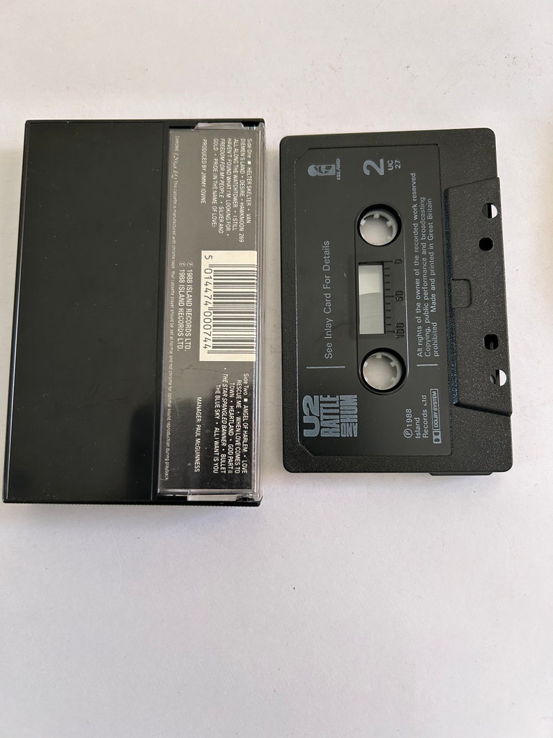 U2 Rattle and Hum Cassette Tape - Etsy