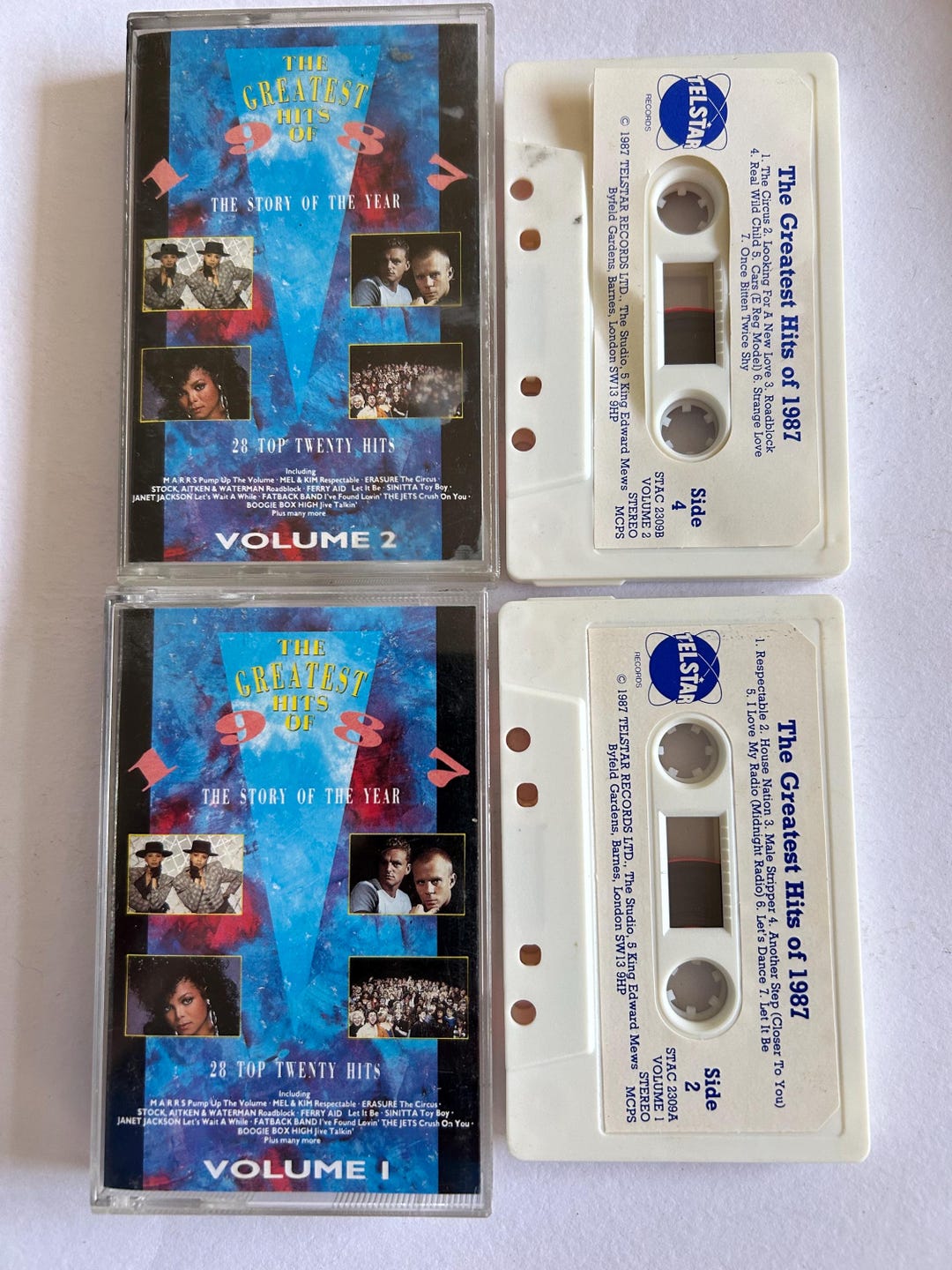 The Greatest Hits of 1987 Various Artists Double Cassette Tape - Etsy