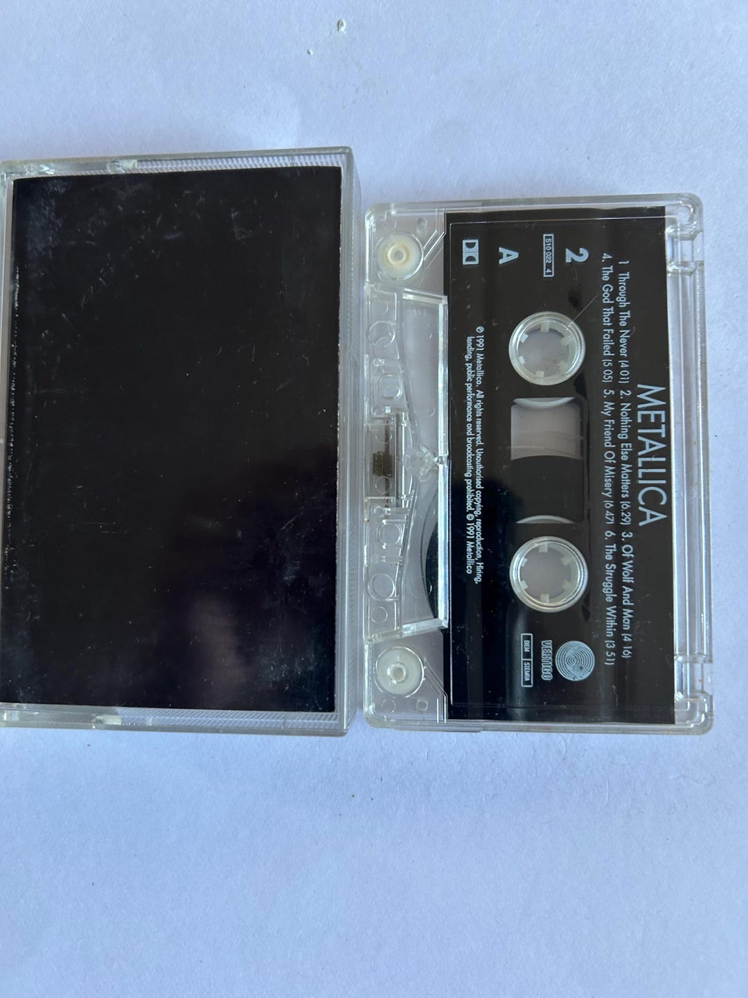 Metallica Black Album Cassette Tape - Etsy