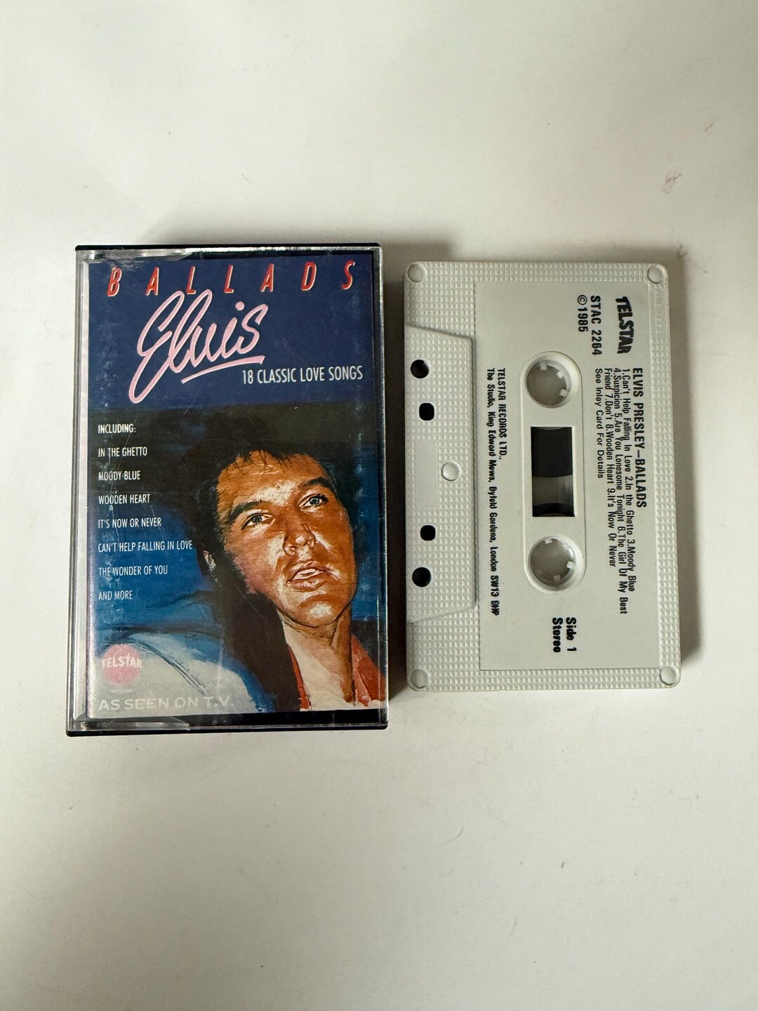 Elvis Presley Ballads 18 Classic Love Songs Cassette Tape - Etsy