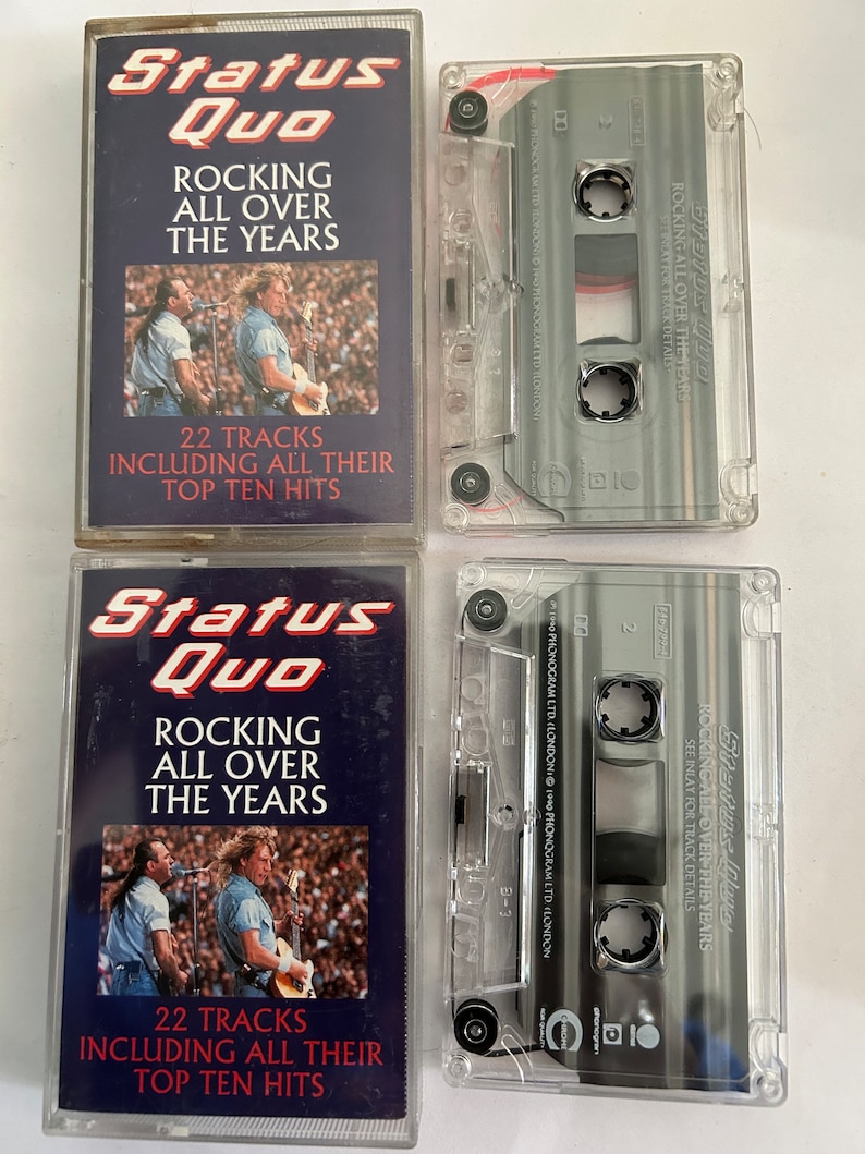 Status Quo Rockin’ All Over the Years Cassette Tape - Etsy