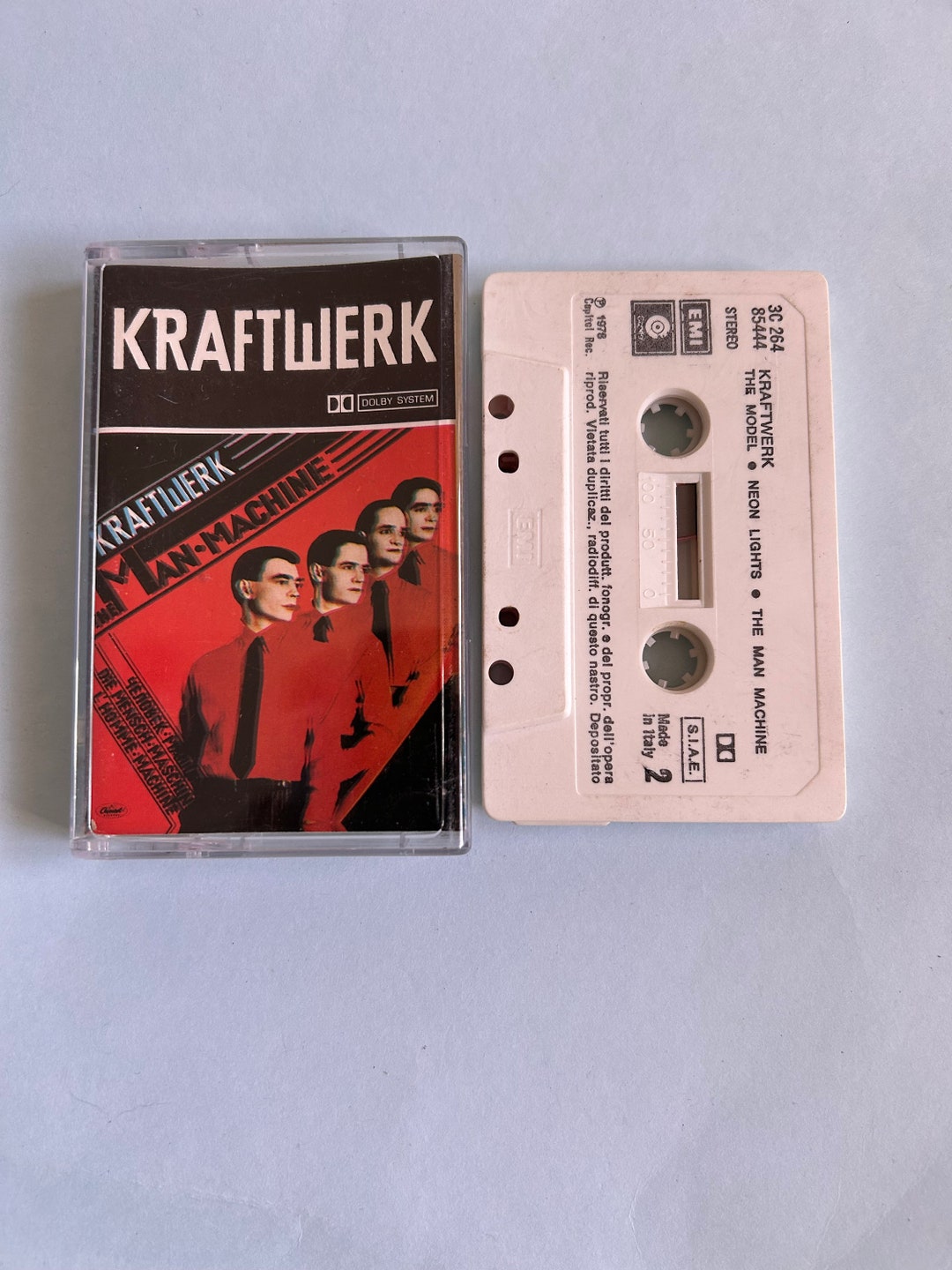 Kraftwerk Man Machine Italian Cassette Tape - Etsy