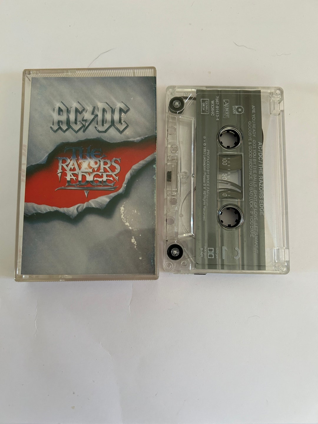 AC/DC Razors Edge Marks on Sleeve Cassette Tape - Etsy