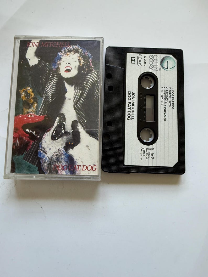 Joni Mitchell Dog Eat Dog Cassette Tape - Etsy