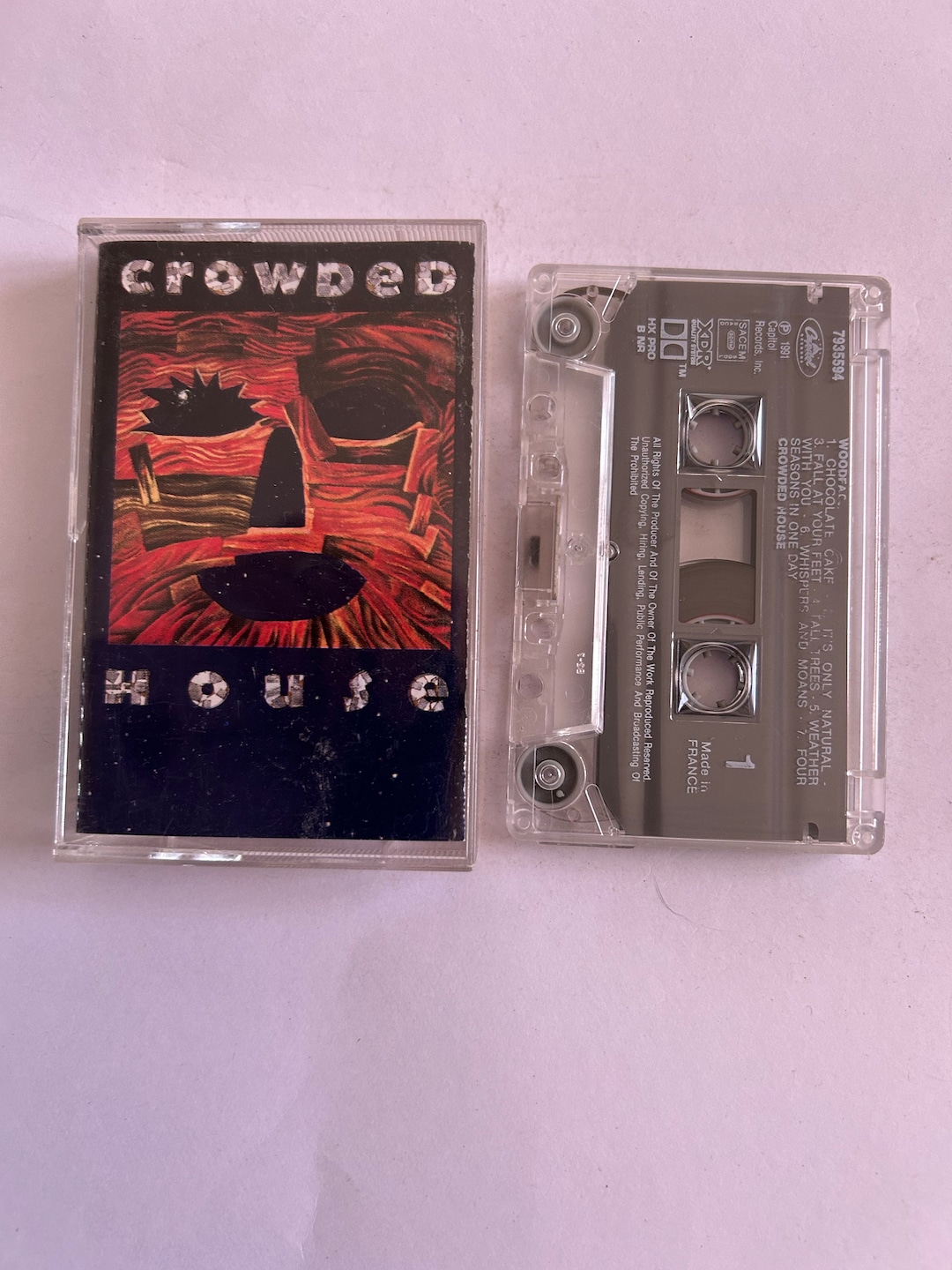 Crowded House Woodface French Cassette Tape - Etsy