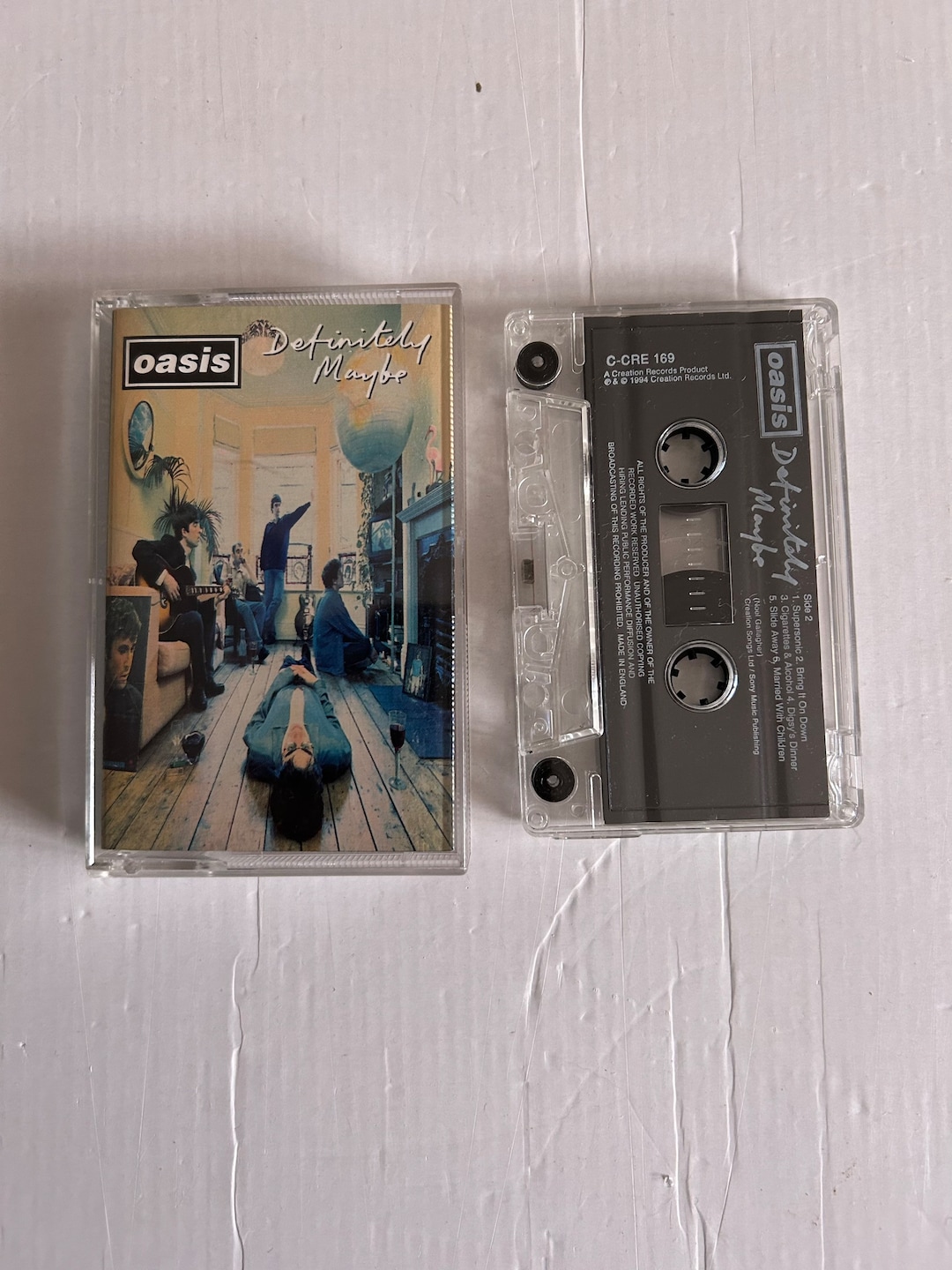 Oasis Definitely Maybe Cassette Tape - Etsy