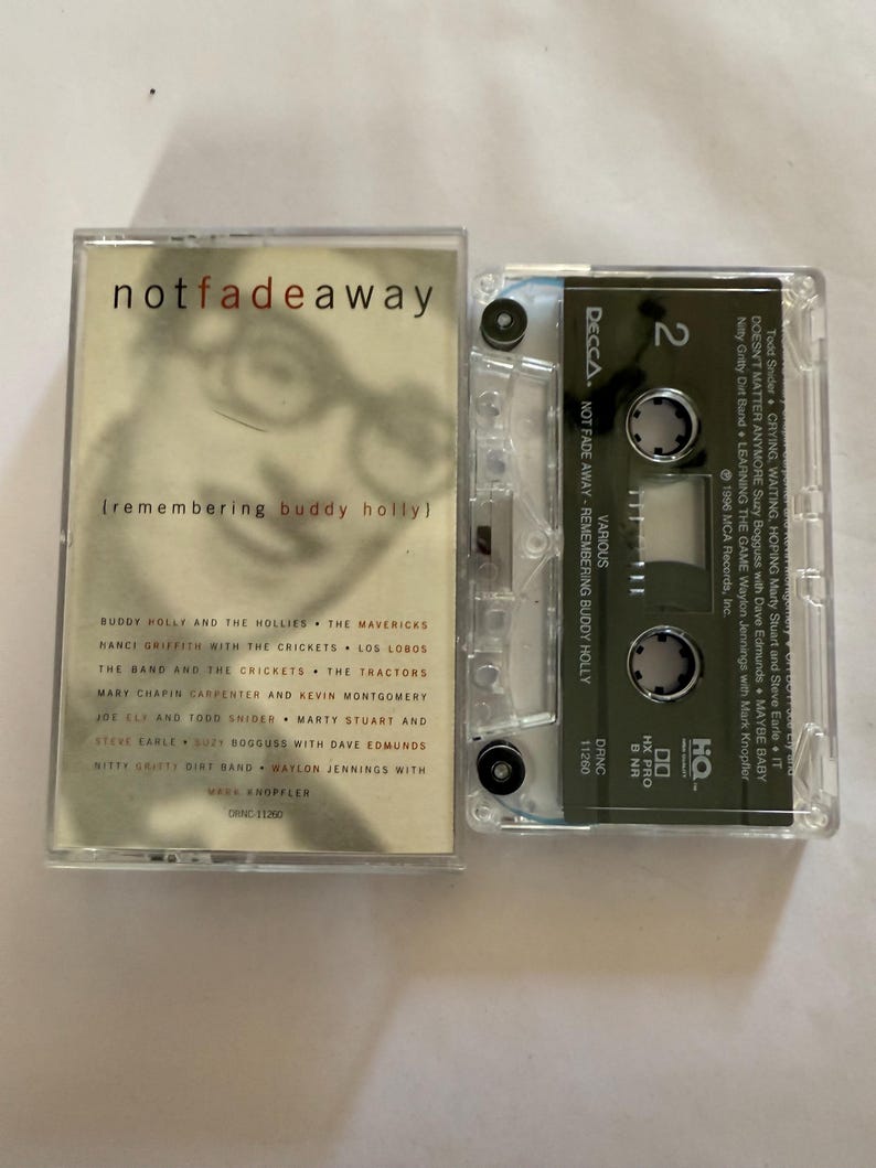 Remembering Buddy Holly Not Fade Away Various Artists Cassette Tape - Etsy