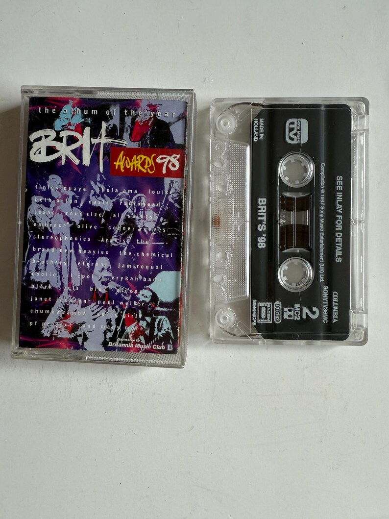 Brit Awards 98 Various Artists Cassette Tape - Etsy